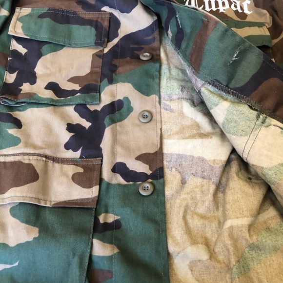 Urban Outfitters | Jackets & Coats | Tupac All Eyez On Me Camo Army ...
